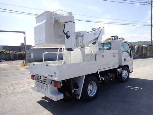 通信工事などにお使いいただけます!H19 イスズエルフ 高所作業車 アイチSK10B 9.7m FRPバケット 全塗装済！(型式:BKG-NKR85AN) | 高所作業車 | 中古トラックを ...
