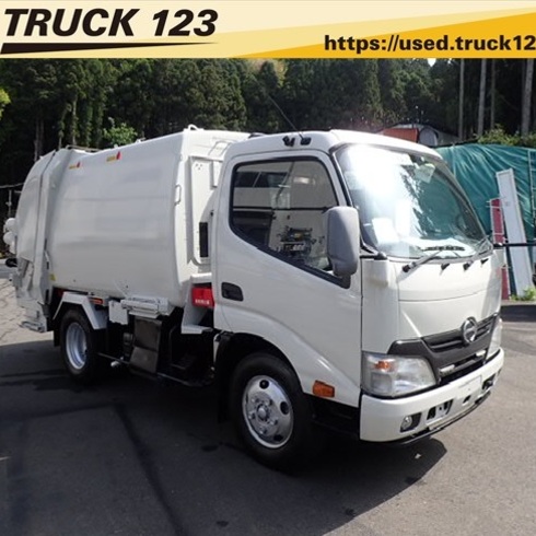 安全装備も充実！連続スイッチあり!H26 ヒノデュトロ 2t プレスパッカー車 極東開発 4.3M3 AT車 走行10.2万km 役所上がり ごみ収集車 集塵車 清掃車 全塗装済 | パッカー ...