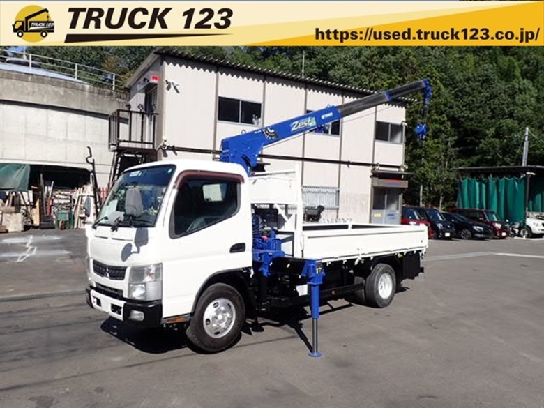 再生中古クレーン車 H25 三菱キャンター 標準ロング 2.95t 3段クレーン ラジコン フックイン 荷台L367 タダノ ZE263 エンジン・クラッチ整備済 TKG-FEA50 ...