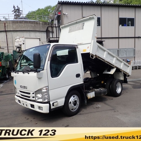 H27 イスズエルフ 3t ダンプ 全低床(フルフラットロー) 新明和 強化三方開 4ナンバー 車検付 | ダンプ・ミキサー | 中古トラックを探す | 大阪の再生中古トラック専門店｜販売 ...
